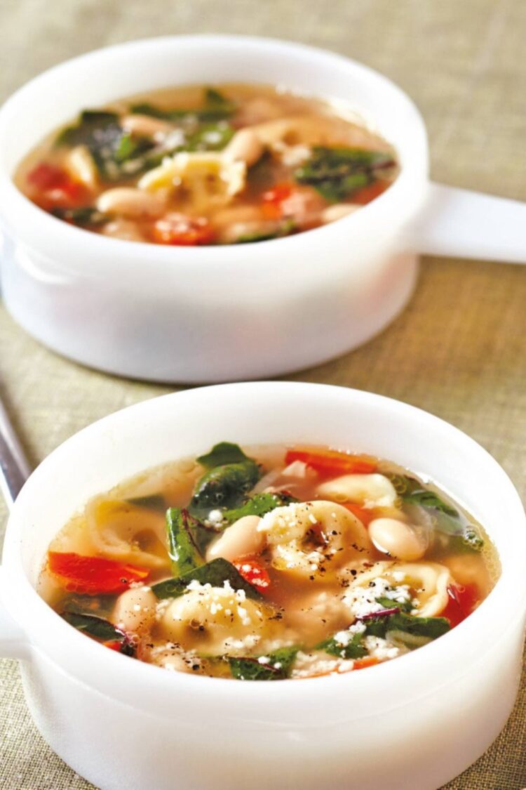 Giada Italian White Bean, Pancetta, and Tortellini Soup | Giada Recipes