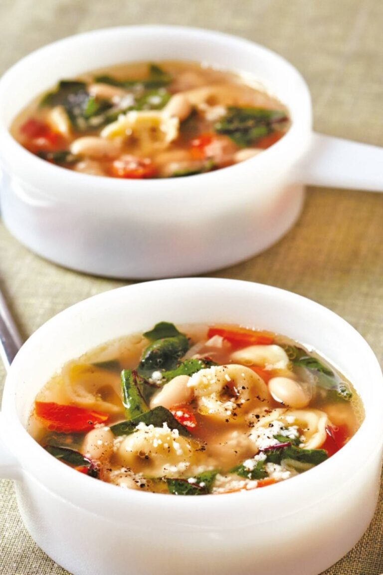 Giada Italian White Bean, Pancetta, and Tortellini Soup | Giada Recipes
