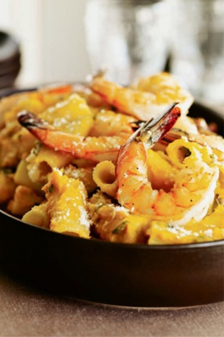 Giada Rigatoni with Squash and Prawns | Giada Recipes