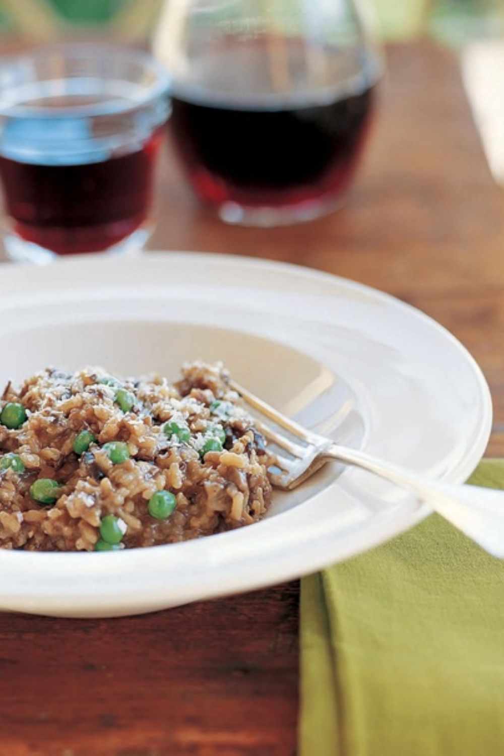 Giada Wild Mushroom Risotto With Peas | Giada Recipes