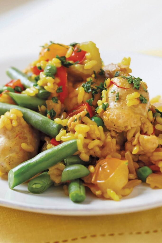 Giada Slow-Cooker Saffron Rice with Chicken Sausage | Giada Recipes