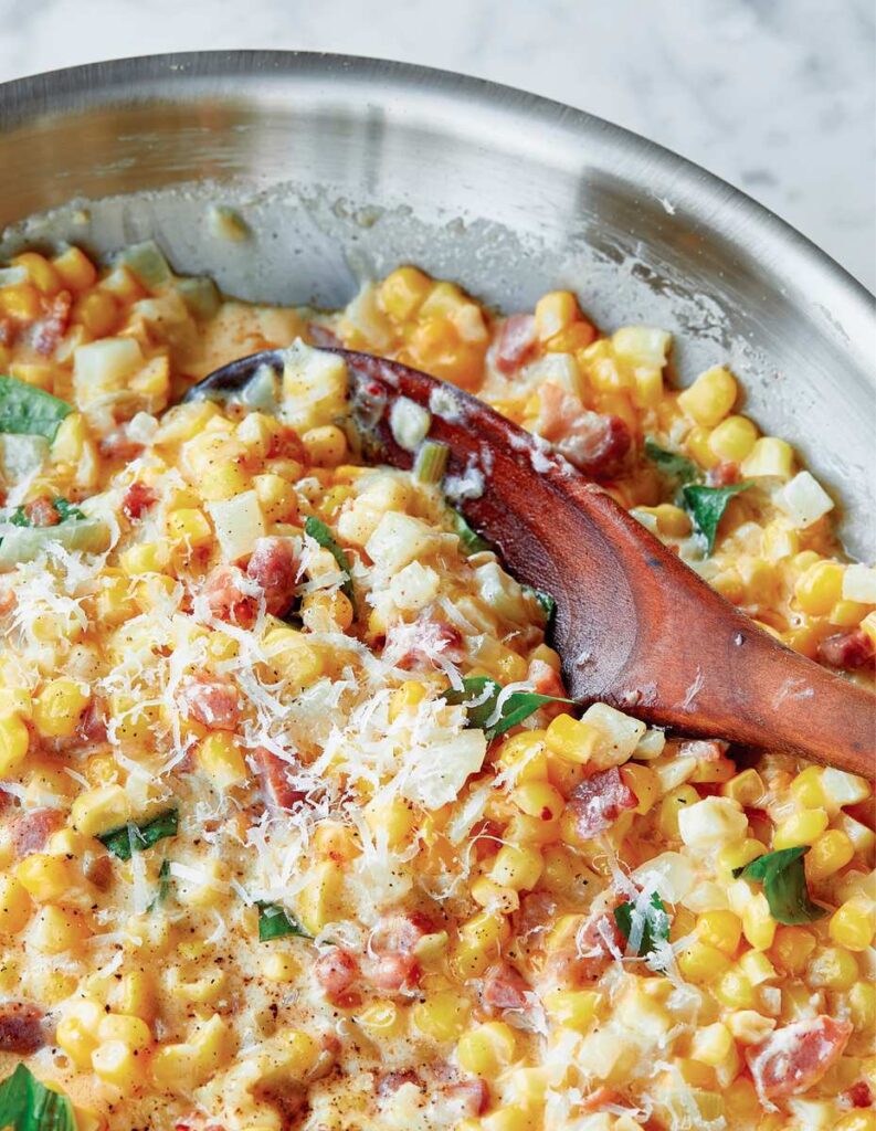 Giada Creamy Sweet Corn With Pancetta | Giada Recipes